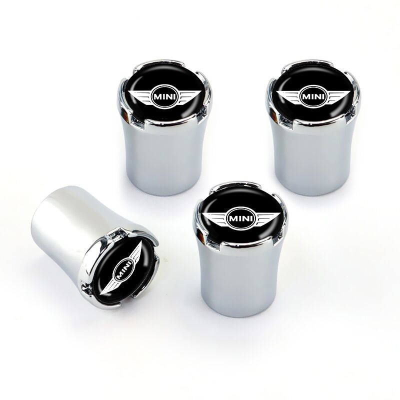 Subaru STI Chrome Tire Valve Caps - Extra Cap Total 5 Caps