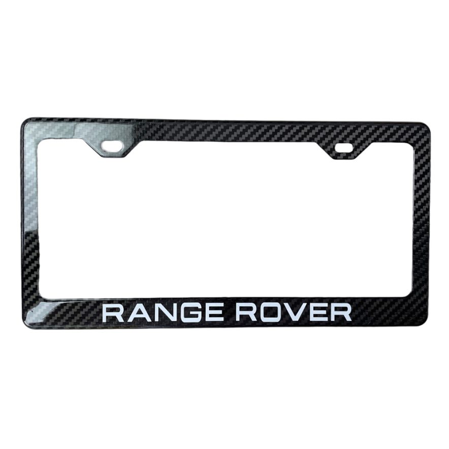 Carbon Fiber License Plate Frame Fit For Range Rover Models - Tire ...